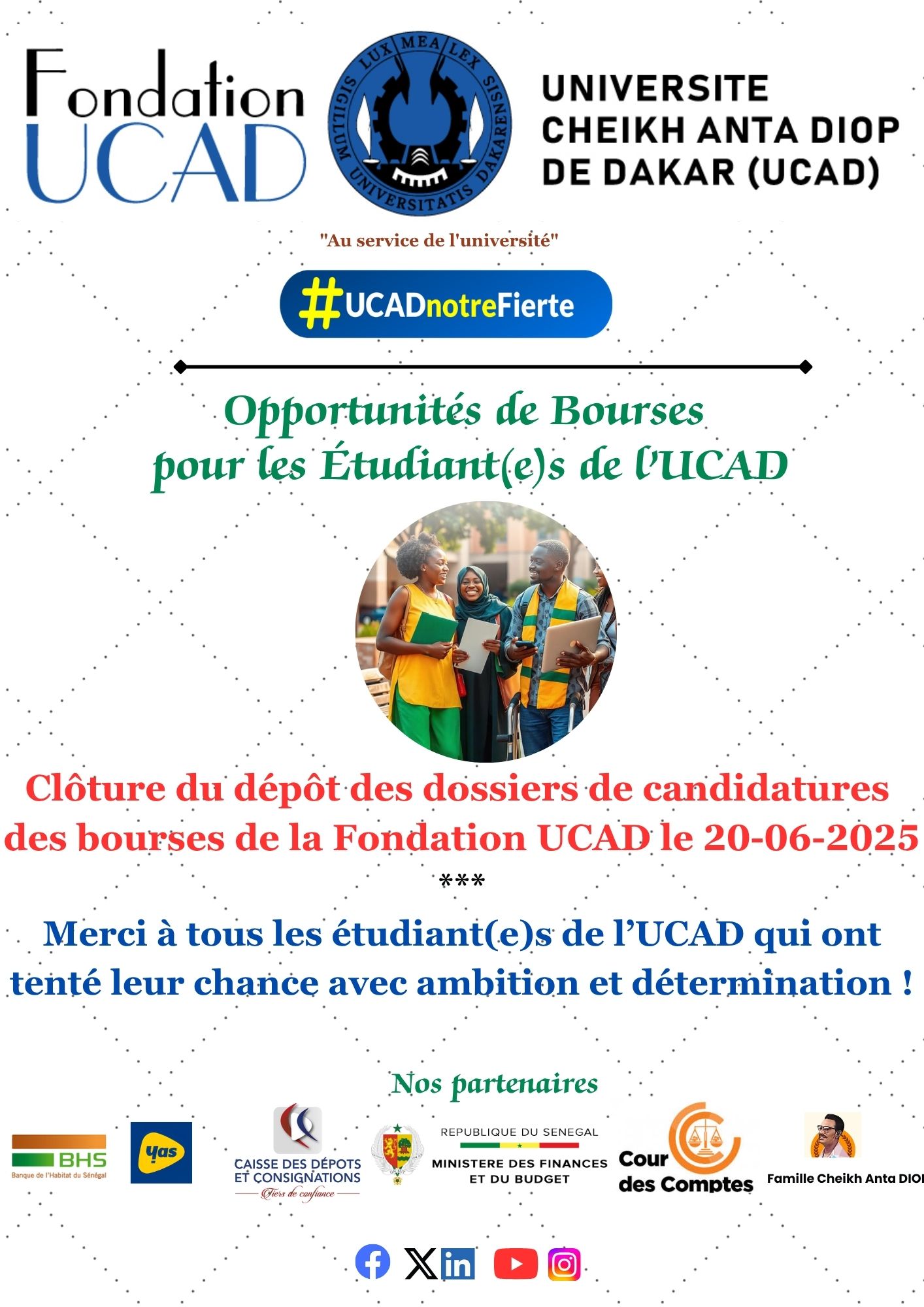 Clôture du dépôt des candidatures et préparation de la cérémonie officielle de remise des ...